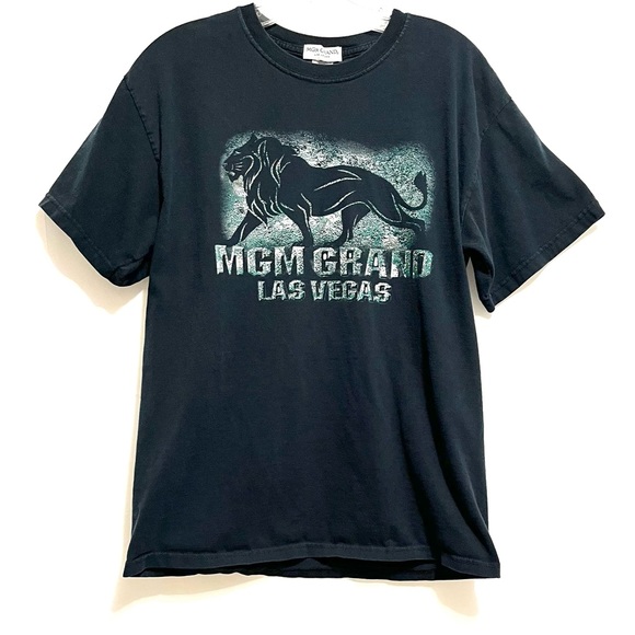 MGM | Shirts | Mens Vintage Mgm Grand Las Vegas With Lion Black And ...